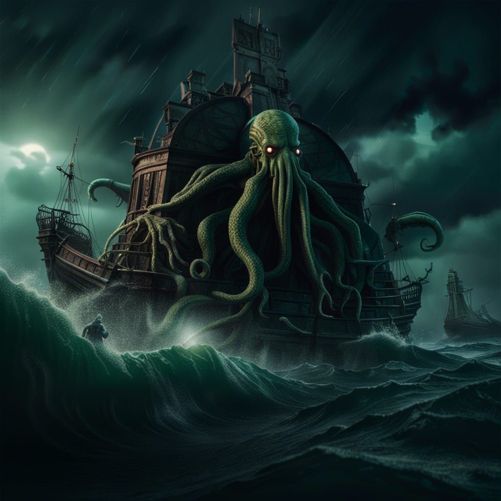 cthulhu is the storm in miskatonic - AI Generated Artwork - NightCafe ...