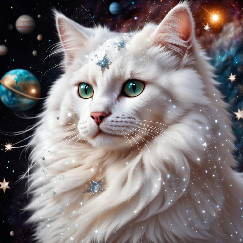 Cosmic kitty 🐈 - AI Generated Artwork - NightCafe Creator