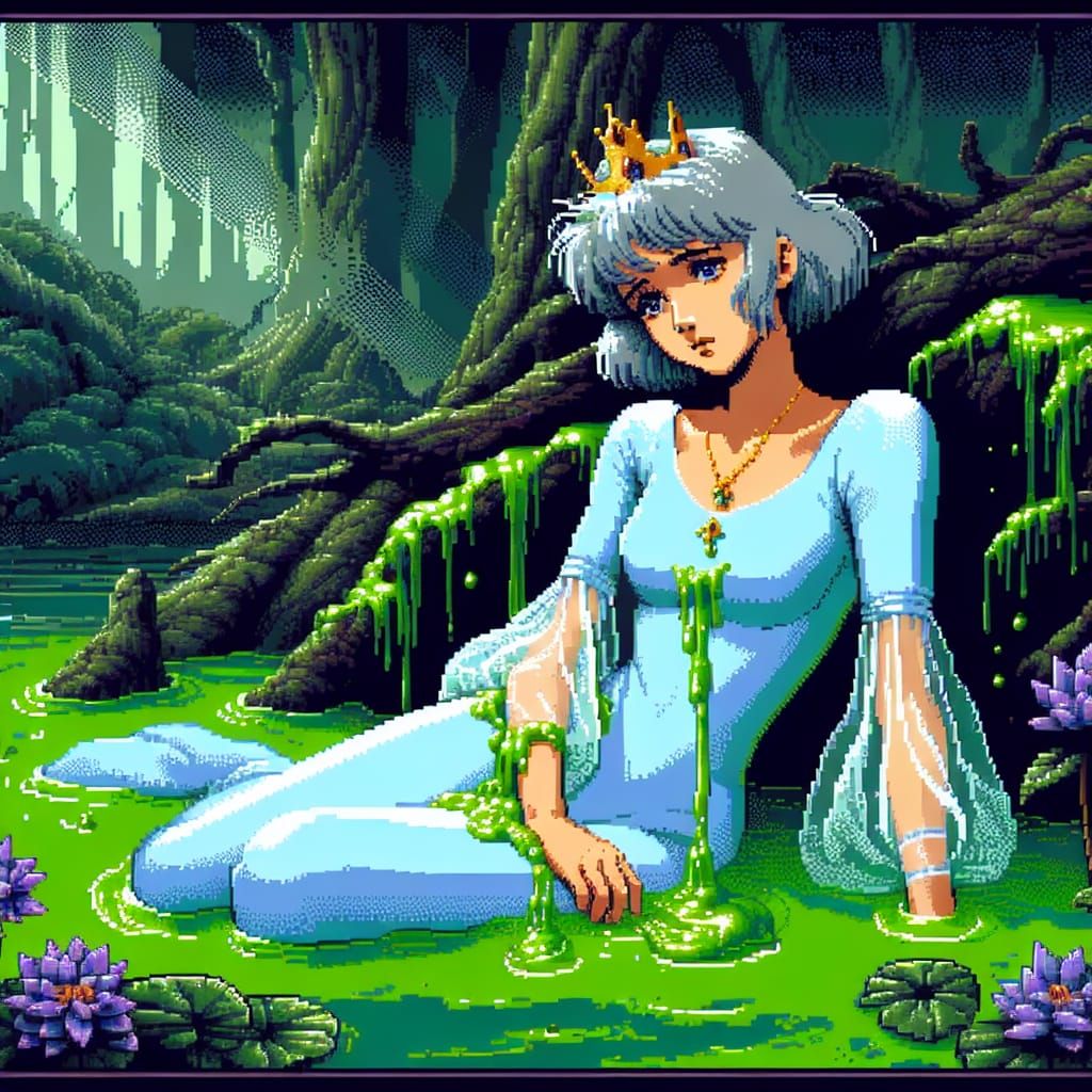 [DEMONDAYS] Try Again Animated - Pixelated Princess Sinks in...