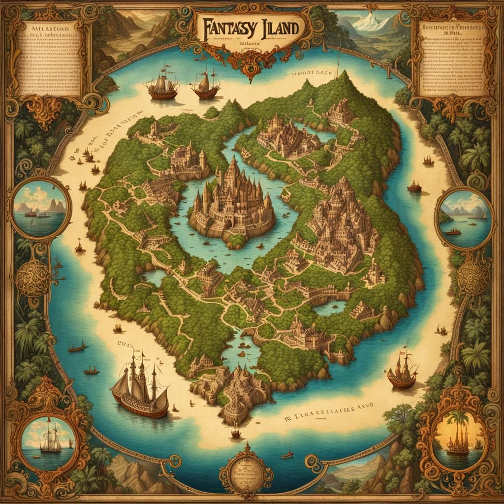 Fantasy Island - AI Generated Artwork - NightCafe Creator