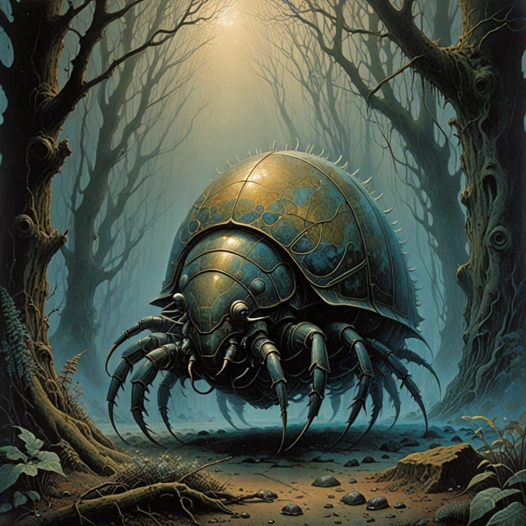 Deep-Sea Isopods in the Kingdom of Oxygen - AI Art