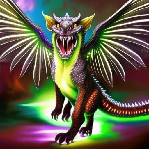 Bat Dragon - AI Generated Artwork - NightCafe Creator