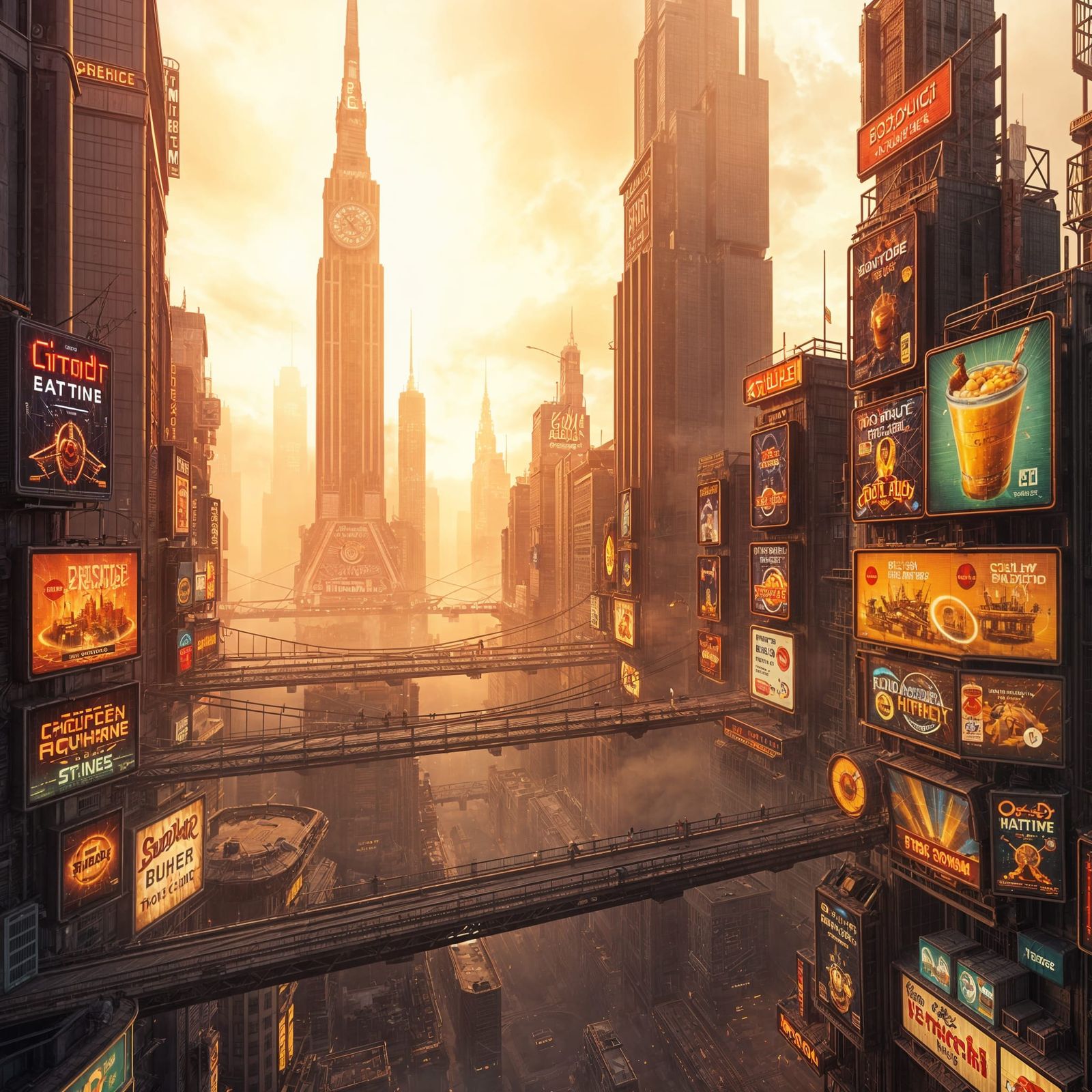 vintage ads in a vintage future - Cyberpunk Masterpiece: Fut...