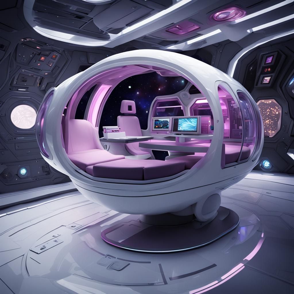 Luxury space pod - AI Generated Artwork - NightCafe Creator