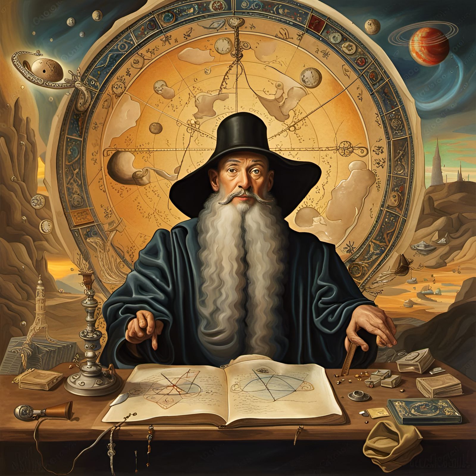 French astrologer Nostradamus - AI Generated Artwork - NightCafe Creator