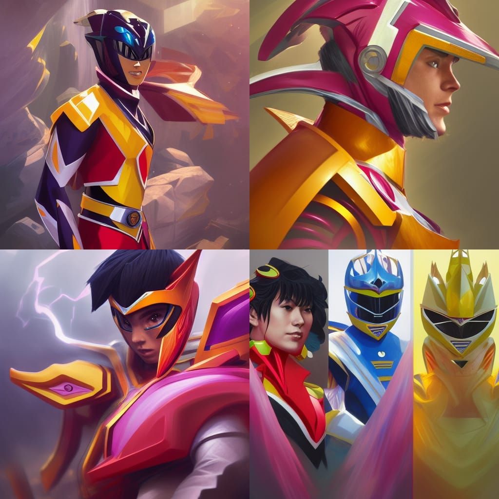 Sengoku power rangers - AI Generated Artwork - NightCafe Creator