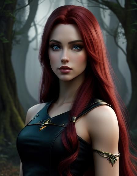 pretty fantasy female - AI Generated Artwork - NightCafe Creator