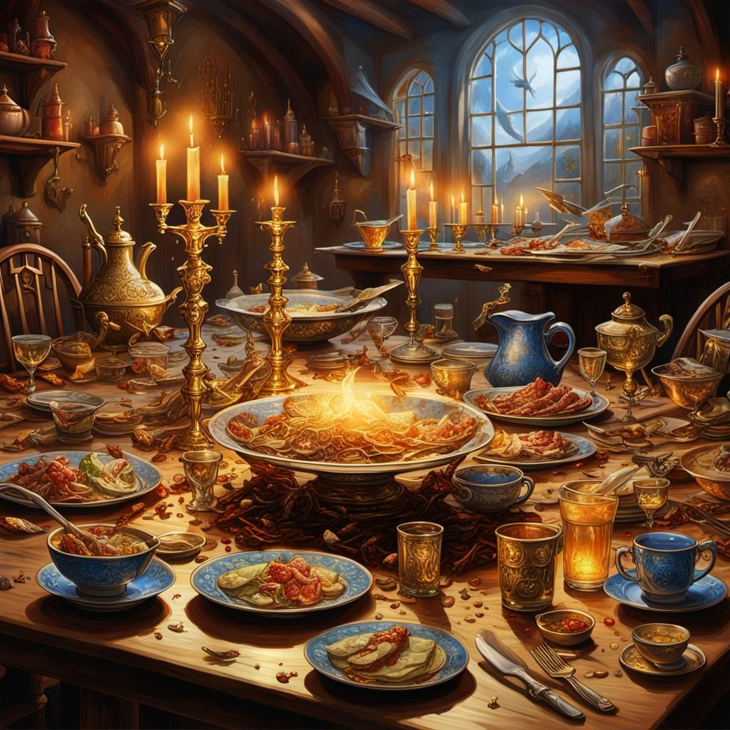 A dining table - Fantasy Dining Table in Chaos, in Dragonla...