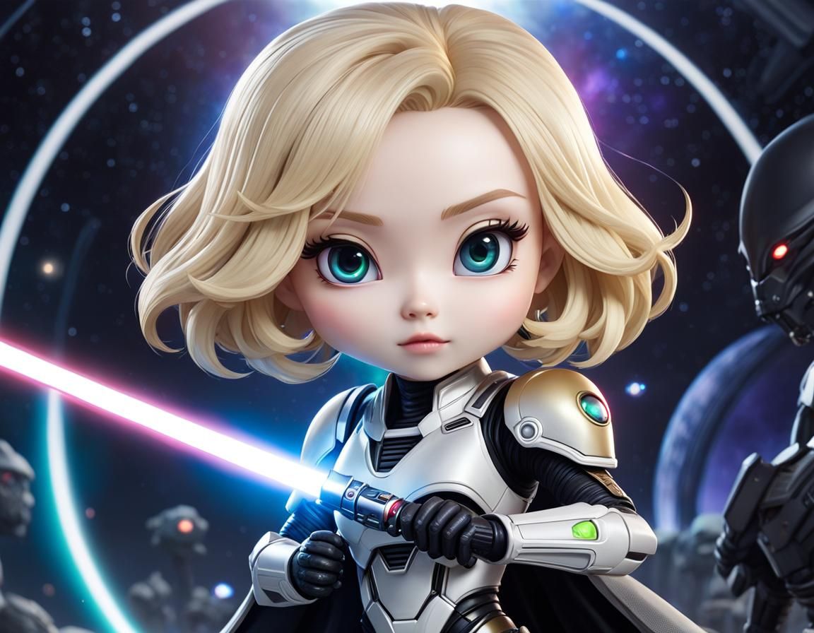 Chibi space defender 🚀⚔️ - AI Generated Artwork - NightCafe Creator