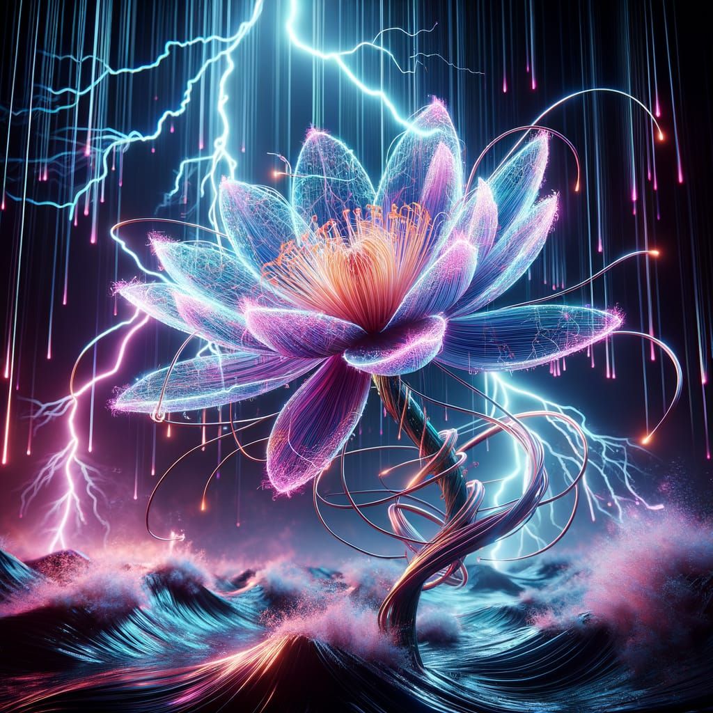 Weird flower - AI Generated Artwork - NightCafe Creator