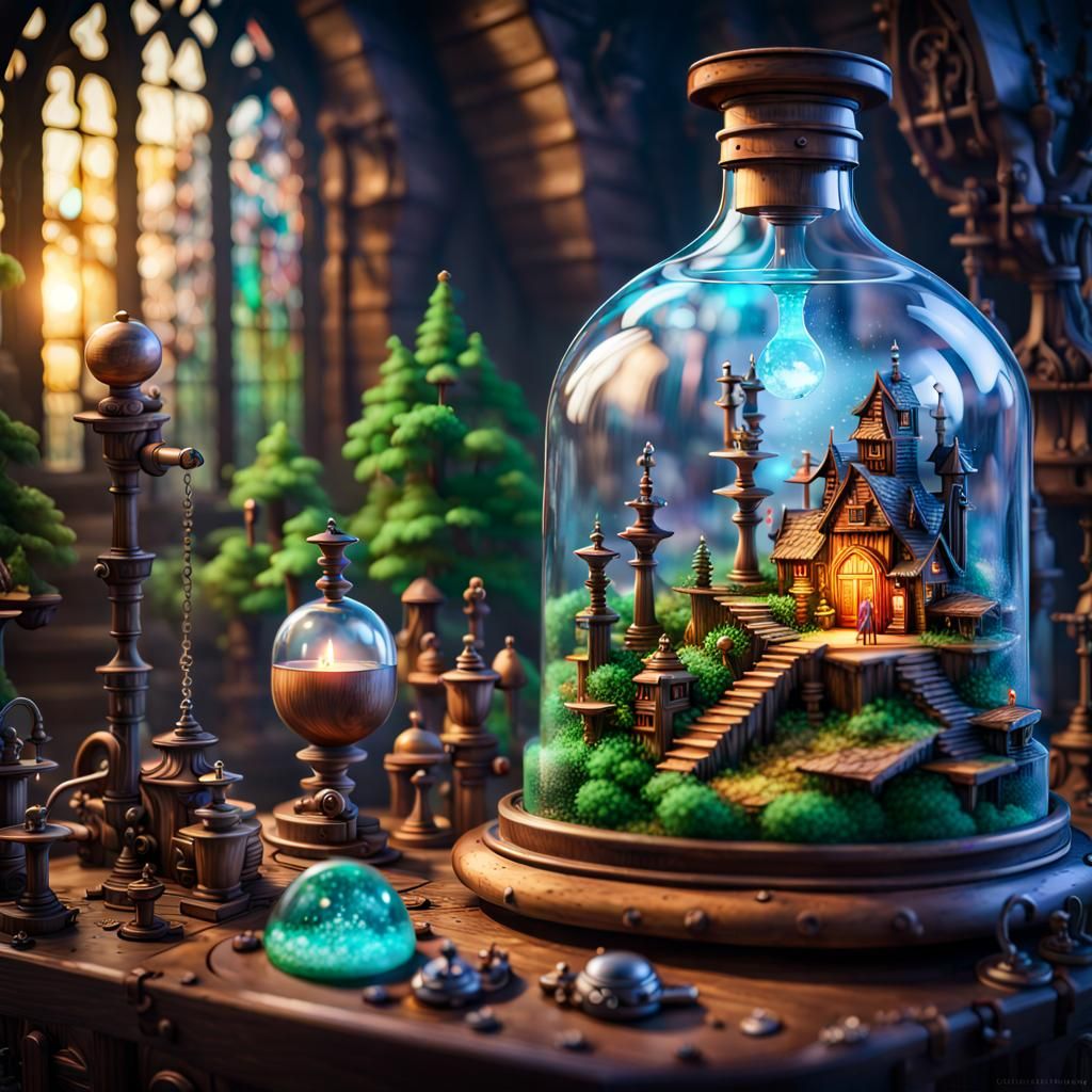 alchemist's flask - AI Generated Artwork - NightCafe Creator