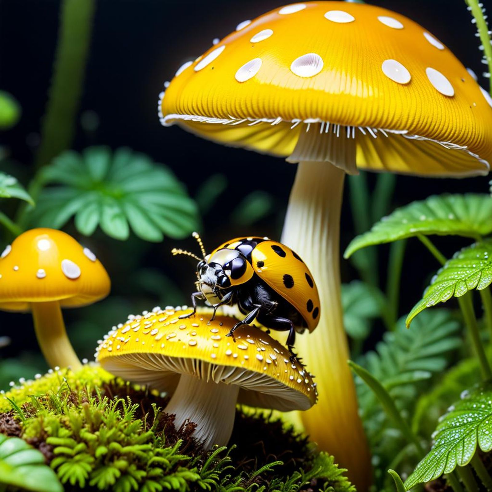 Little Yellow Ladybug - AI Generated Artwork - NightCafe Creator