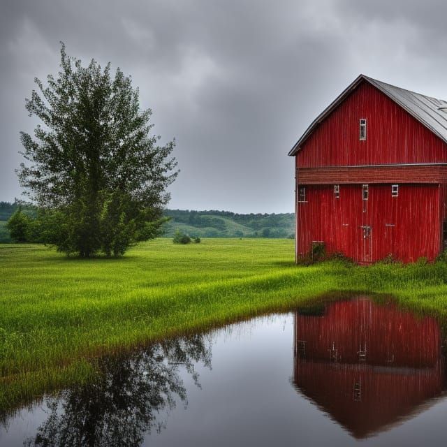 The Barn II - AI Generated Artwork - NightCafe Creator