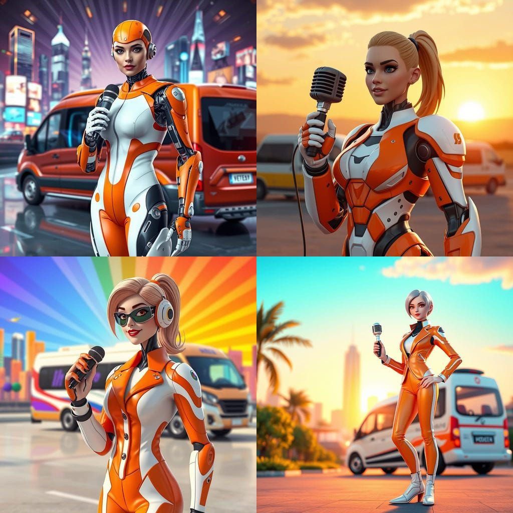 Cyborg News Anchor Unveiled in Vibrant Disney Pixa... - AI Art