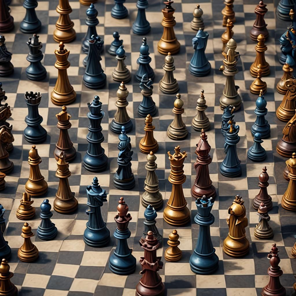 real life chess set - AI Generated Artwork - NightCafe Creator