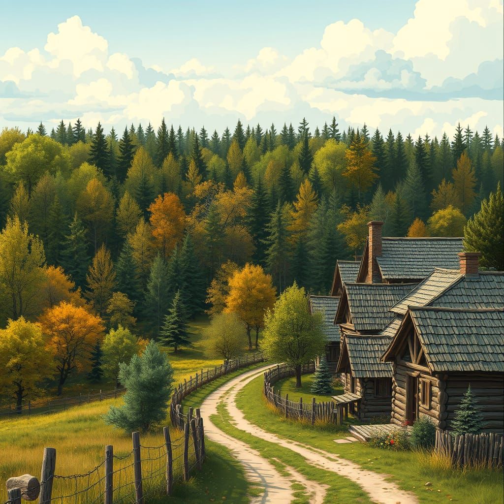 The whole picture - but on the left side you can see a deciduous forest ...