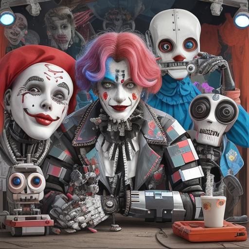 🤖🤡☠️ - AI Generated Artwork - NightCafe Creator