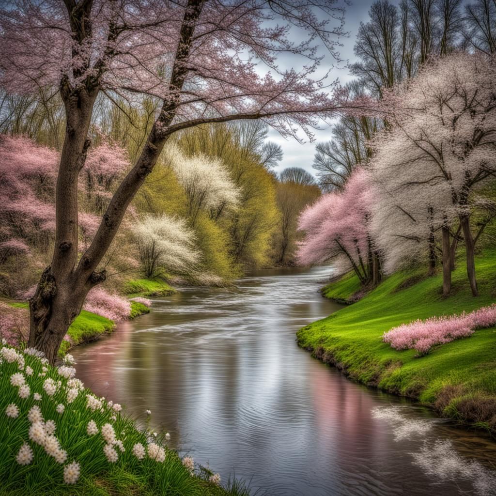 Glimpses of Spring - AI Generated Artwork - NightCafe Creator