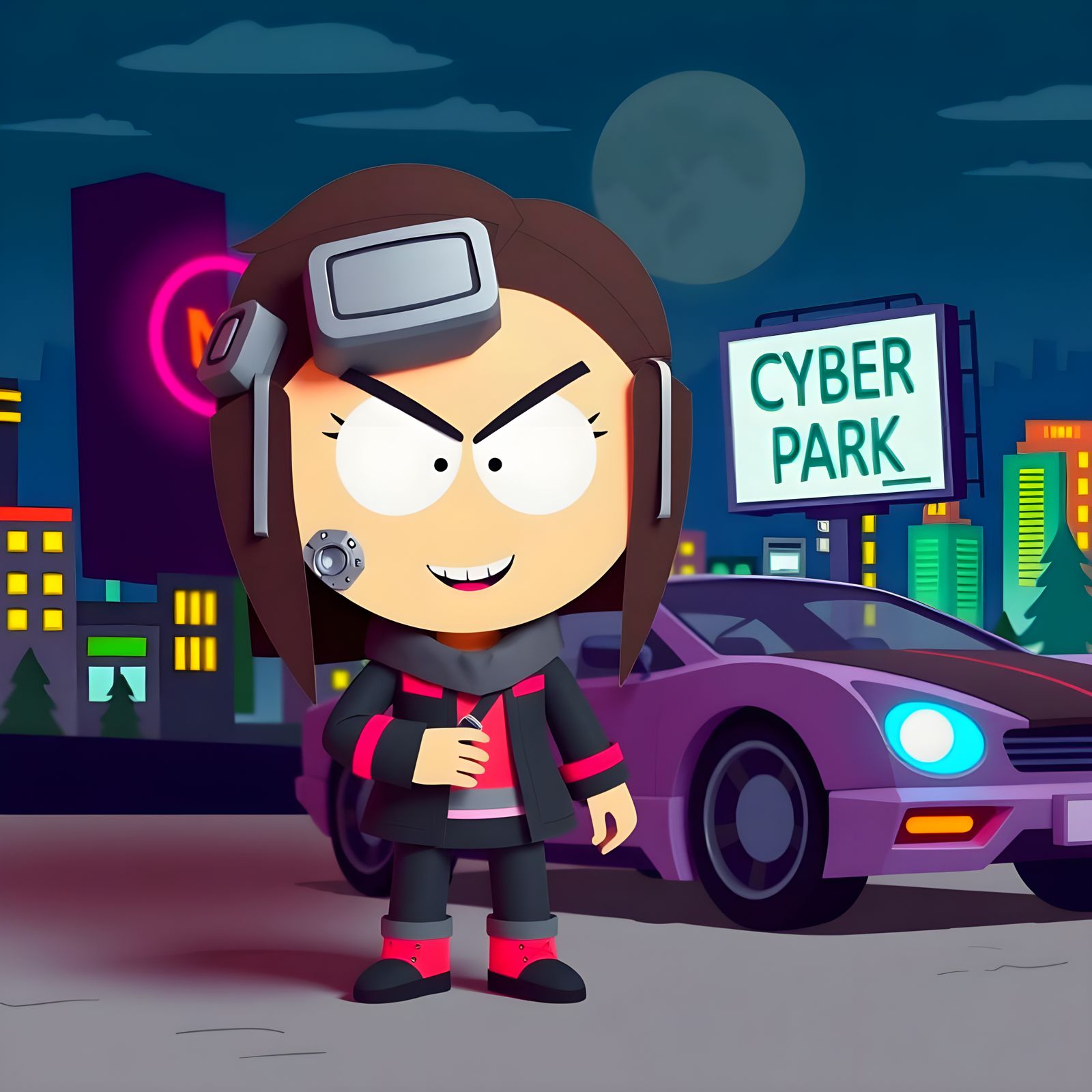 Cyberpunk DC: Cyber Park Cybergirl - Cyberpunk DC: Cyber Par...