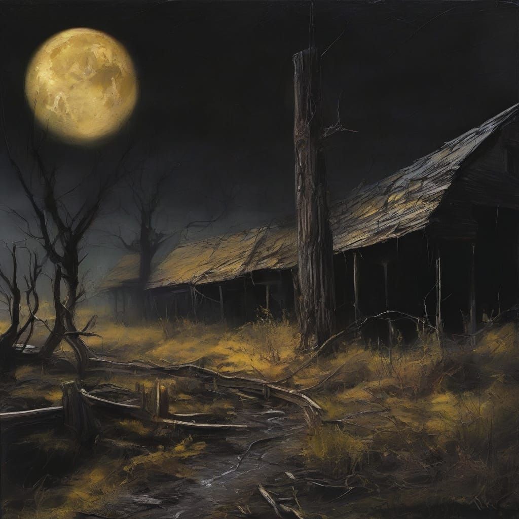 Demonic Rabbits Conquer the Dark Landscape in Bold... - AI Art