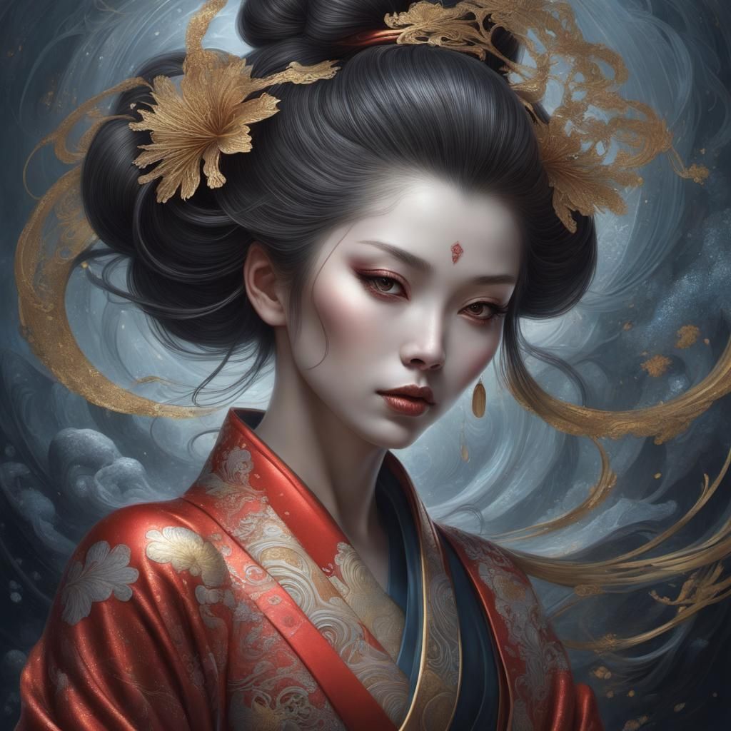 Geisha - AI Generated Artwork - NightCafe Creator