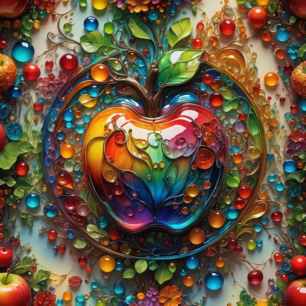 Ode to Apples III - AI Generated Artwork - NightCafe Creator