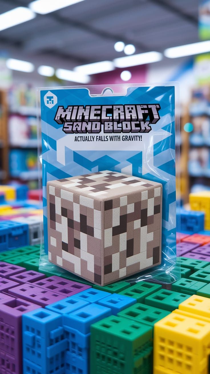 Minecraft sand block toy - Minecraft sand block toy