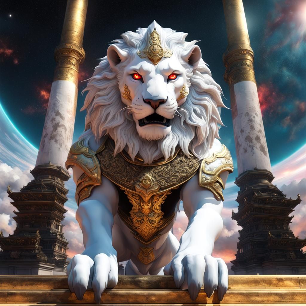 Sentinel Lion - AI Generated Artwork - NightCafe Creator