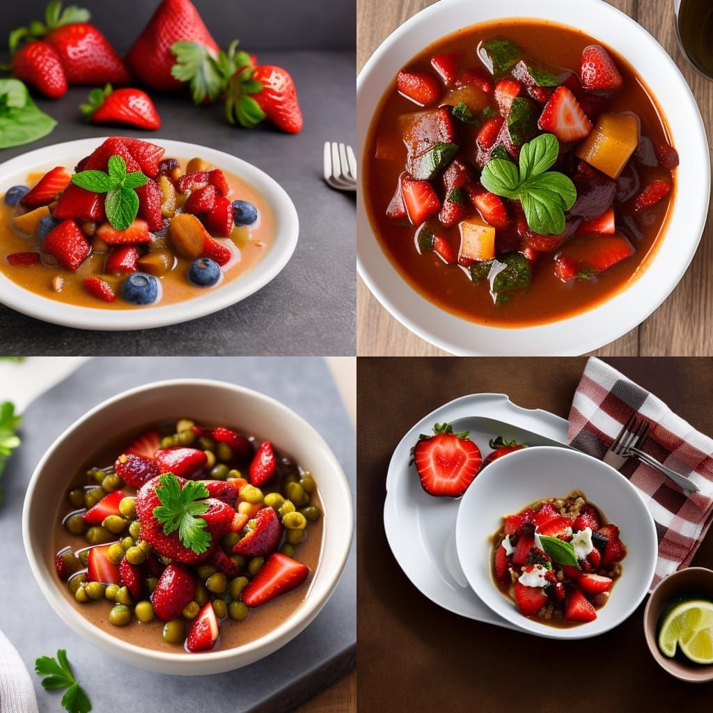Strawberry stew - AI Generated Artwork - NightCafe Creator