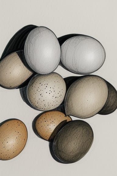 Eggs #001 - AI Generated Artwork - NightCafe Creator
