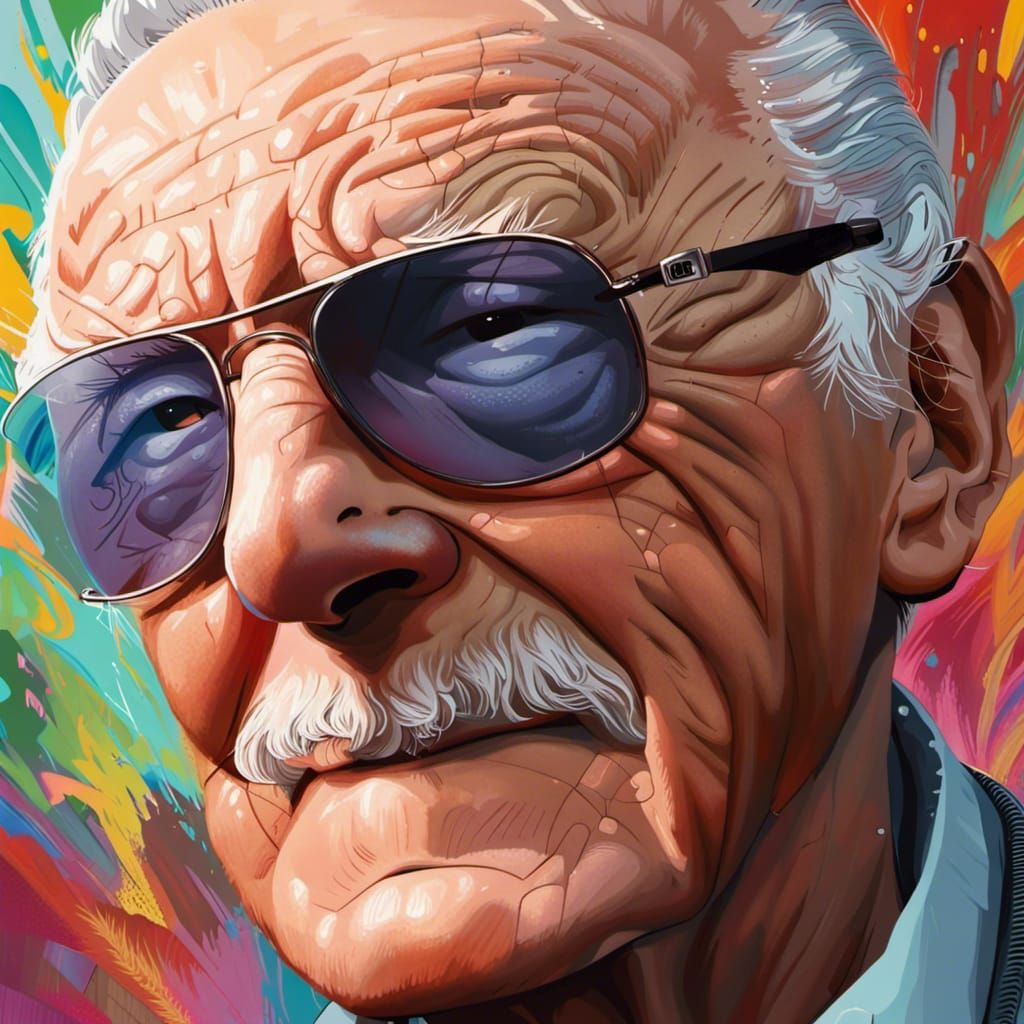 Stan Lee - AI Generated Artwork - NightCafe Creator