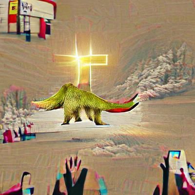 Jesusaurus - AI Generated Artwork - NightCafe Creator