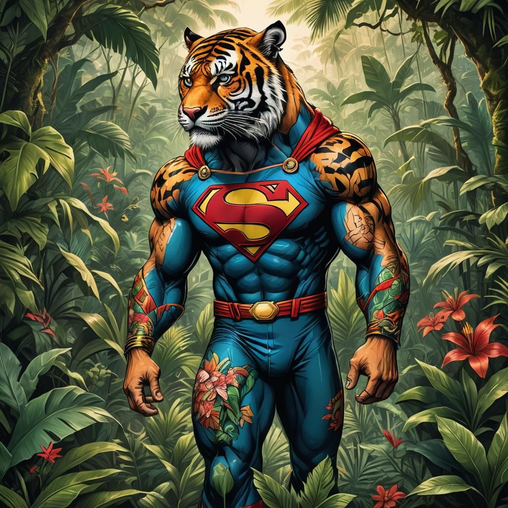 Super Tiger - AI Generated Artwork - NightCafe Creator