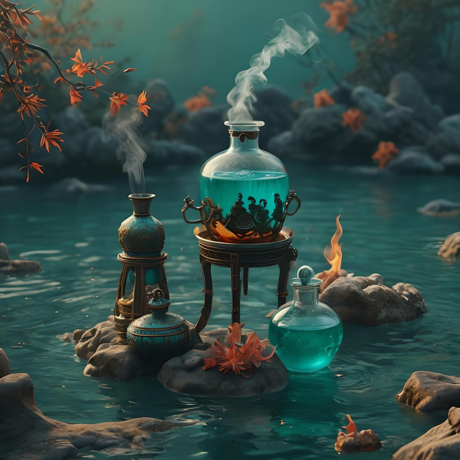 Water Potion - AI Generated Artwork - NightCafe Creator