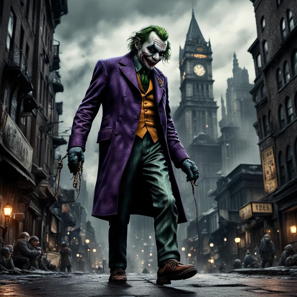 The Joker in Gotham City - AI Generated Artwork - NightCafe Creator