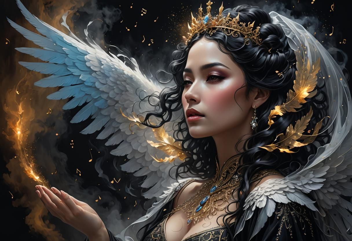 angelic woman - AI Generated Artwork - NightCafe Creator