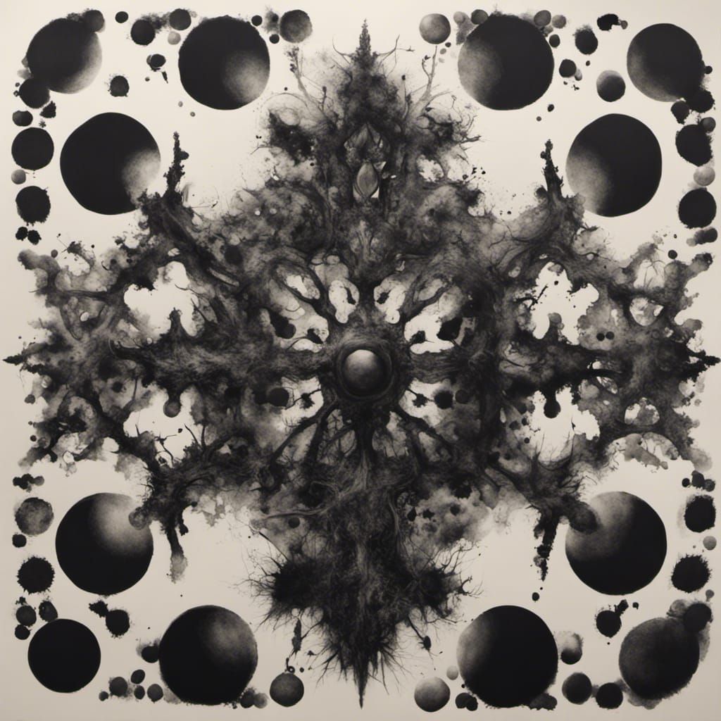Ink blot - AI Generated Artwork - NightCafe Creator