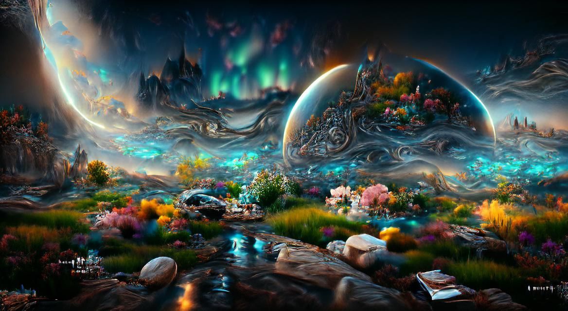 alien meadow (neglected) - AI Generated Artwork - NightCafe Creator