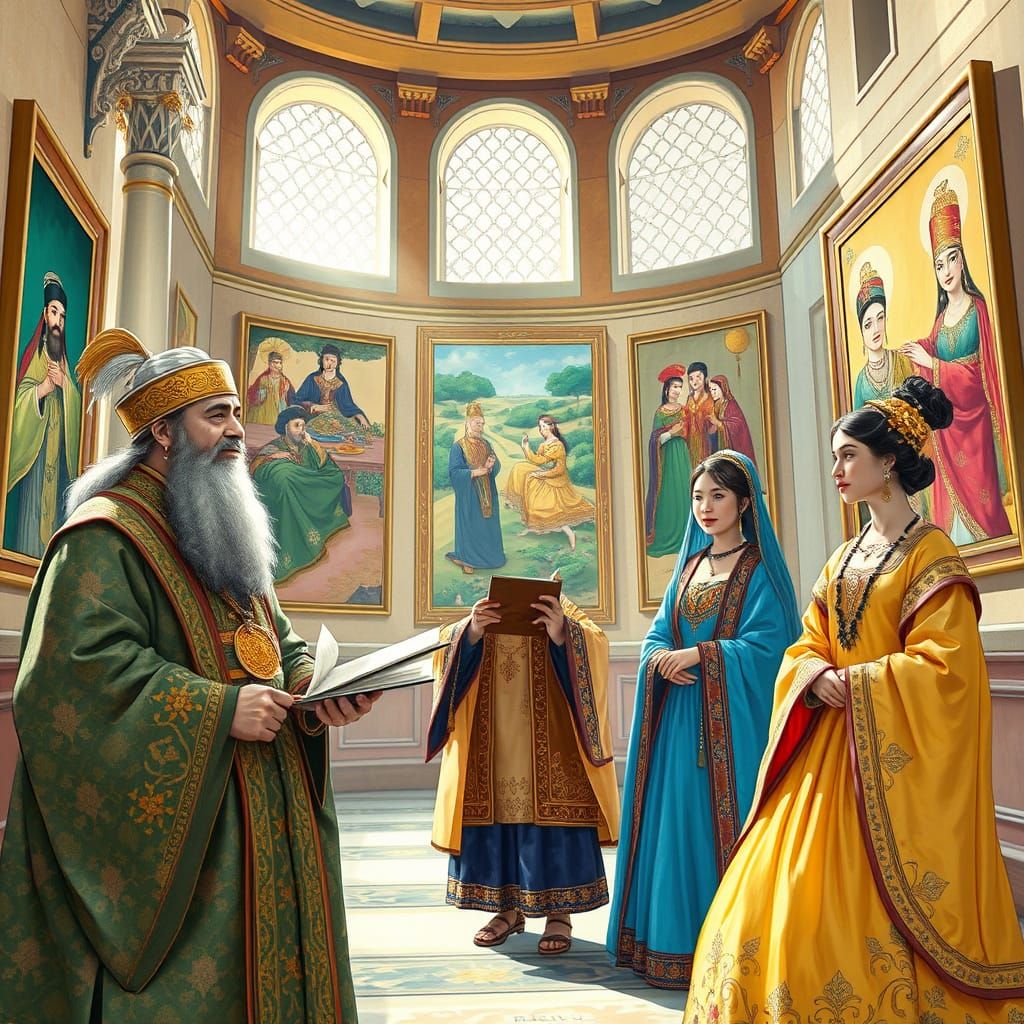 The Merchant King being silly. - Mongol Ruler Enjoys Storyte...