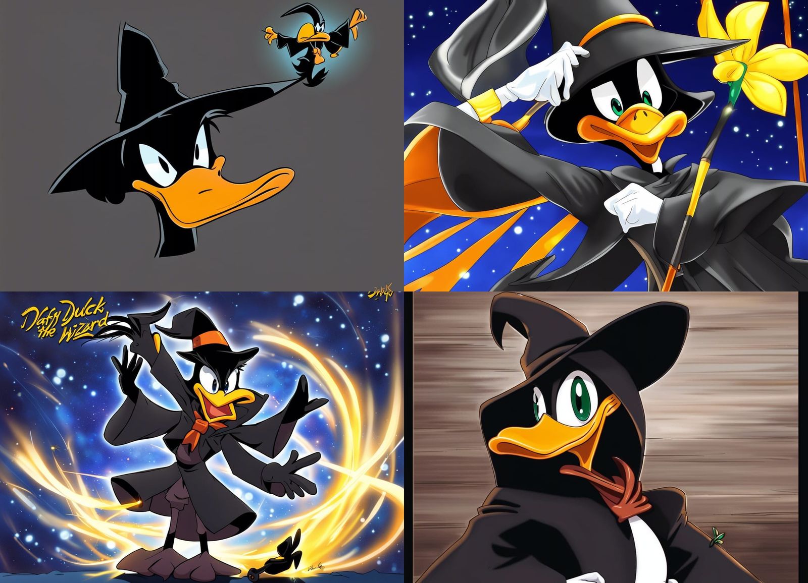 Daffy Duck The Wizard - AI Generated Artwork - NightCafe Creator