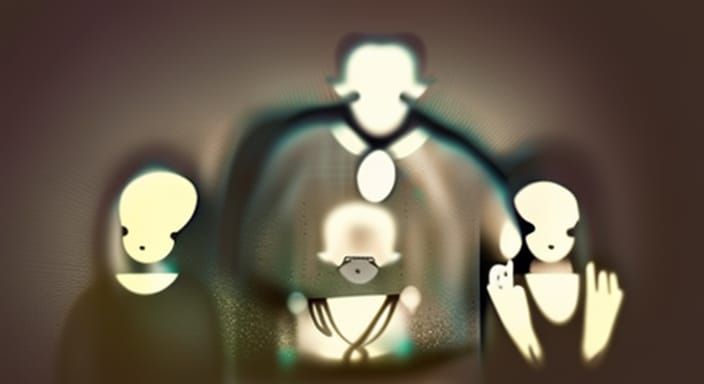 A Ghost Family Portrait - AI Generated Artwork - NightCafe Creator
