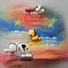 Snoopy and Woodstock - AI Generated Artwork - NightCafe Creator