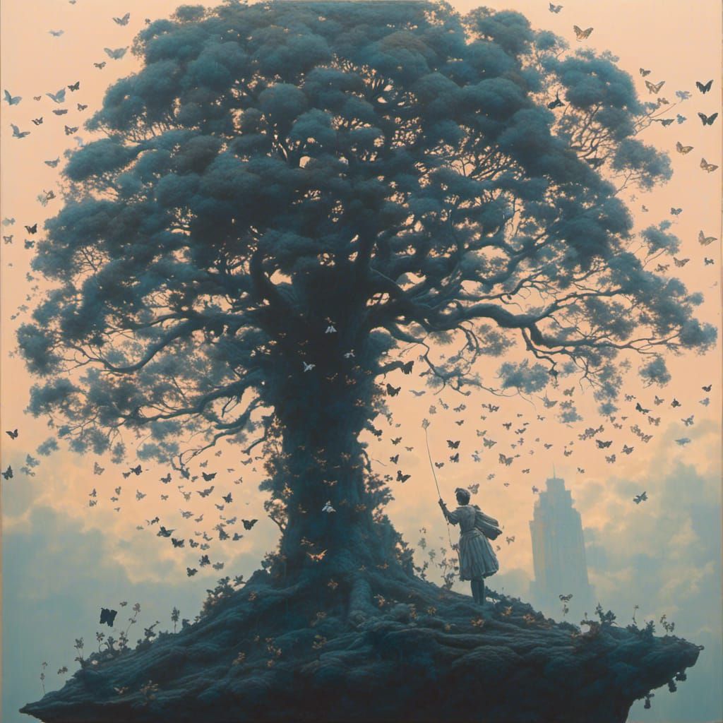 Sky Tree - AI Generated Artwork - NightCafe Creator