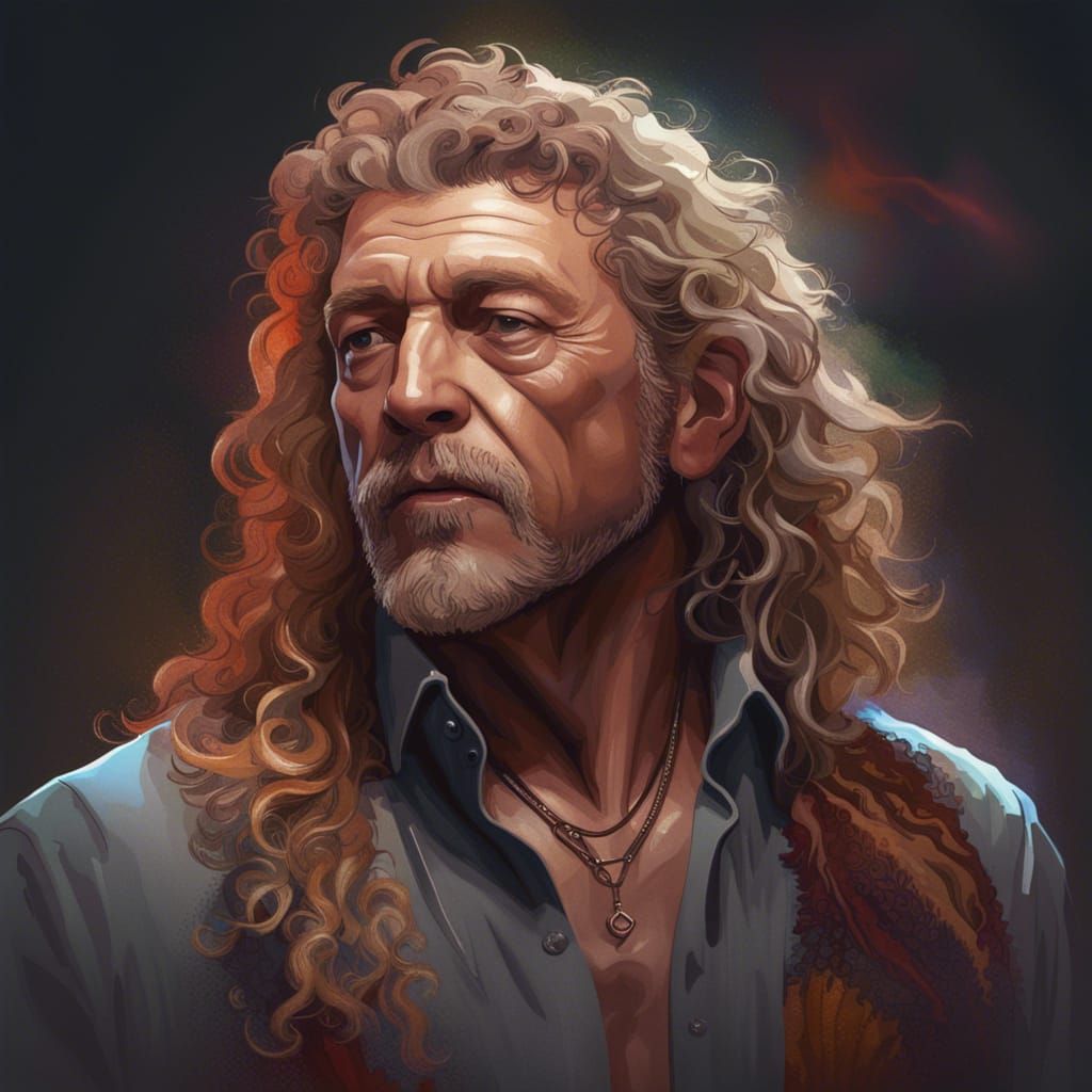 Robert Plant - AI Generated Artwork - NightCafe Creator