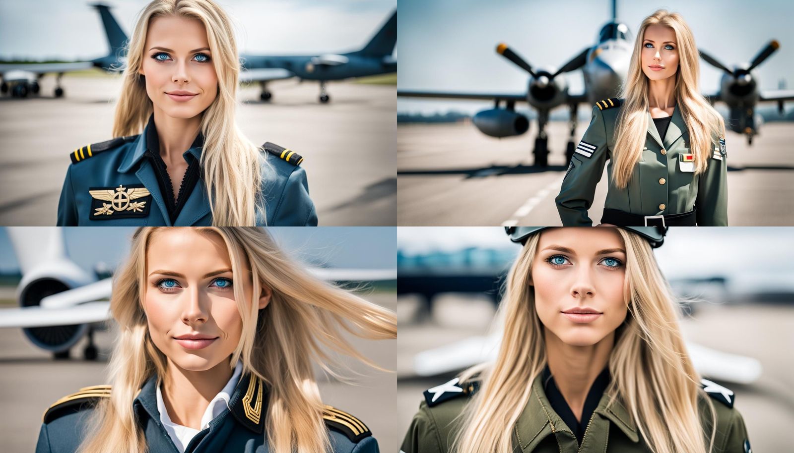 Female German military pilot - AI Generated Artwork - NightCafe Creator