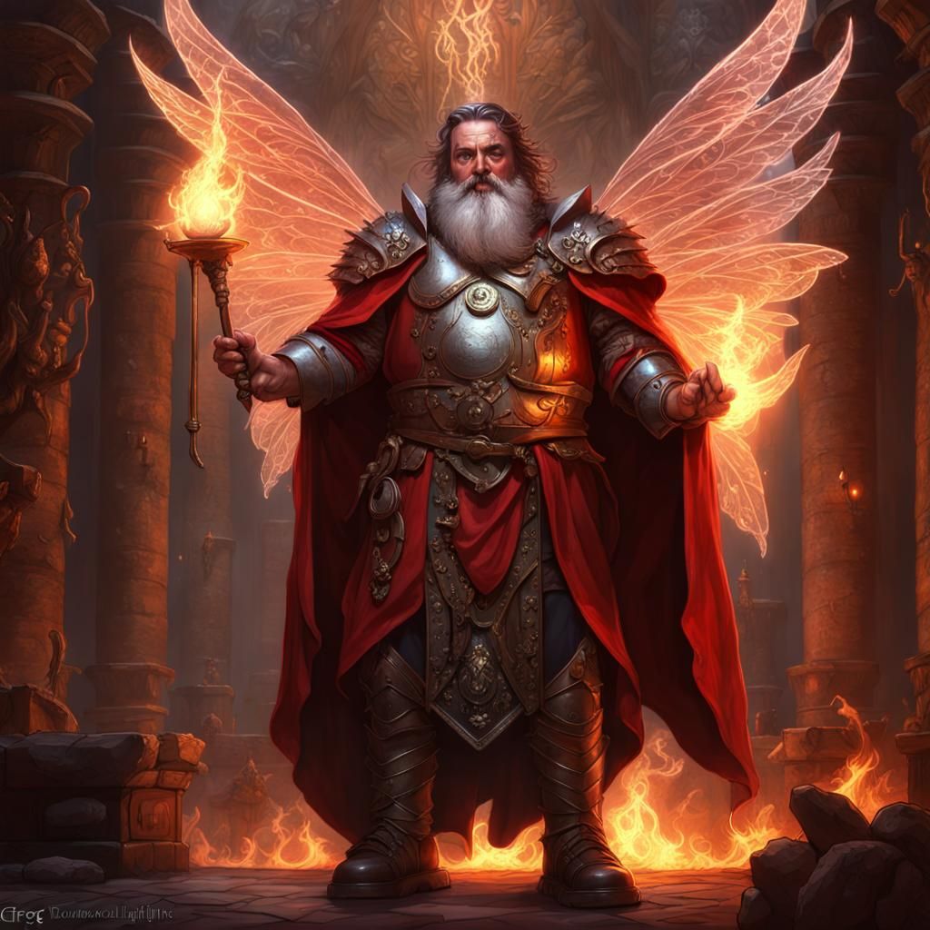 Yaksa Male FirePriest - AI Generated Artwork - NightCafe Creator