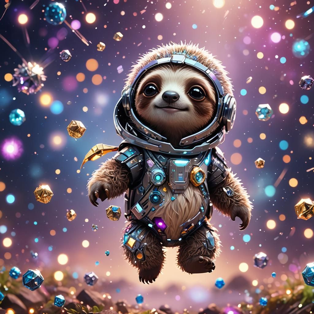 Cybernetic Sloth - AI Generated Artwork - NightCafe Creator