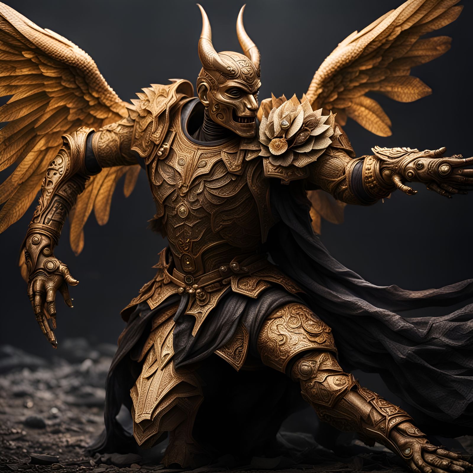 The Gold Demon. Is it involved? - AI Generated Artwork - NightCafe Creator