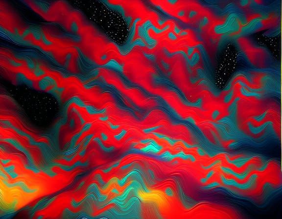 "Waves of neurons, flash of geniuses, sacred thought, extreme contrast ...