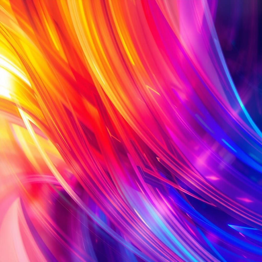 Dynamic Color Vortex: Reality in Motion - AI Art